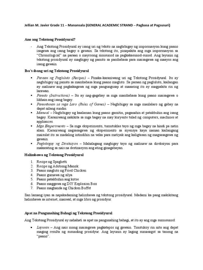 Tekstong Prosidyural | PDF