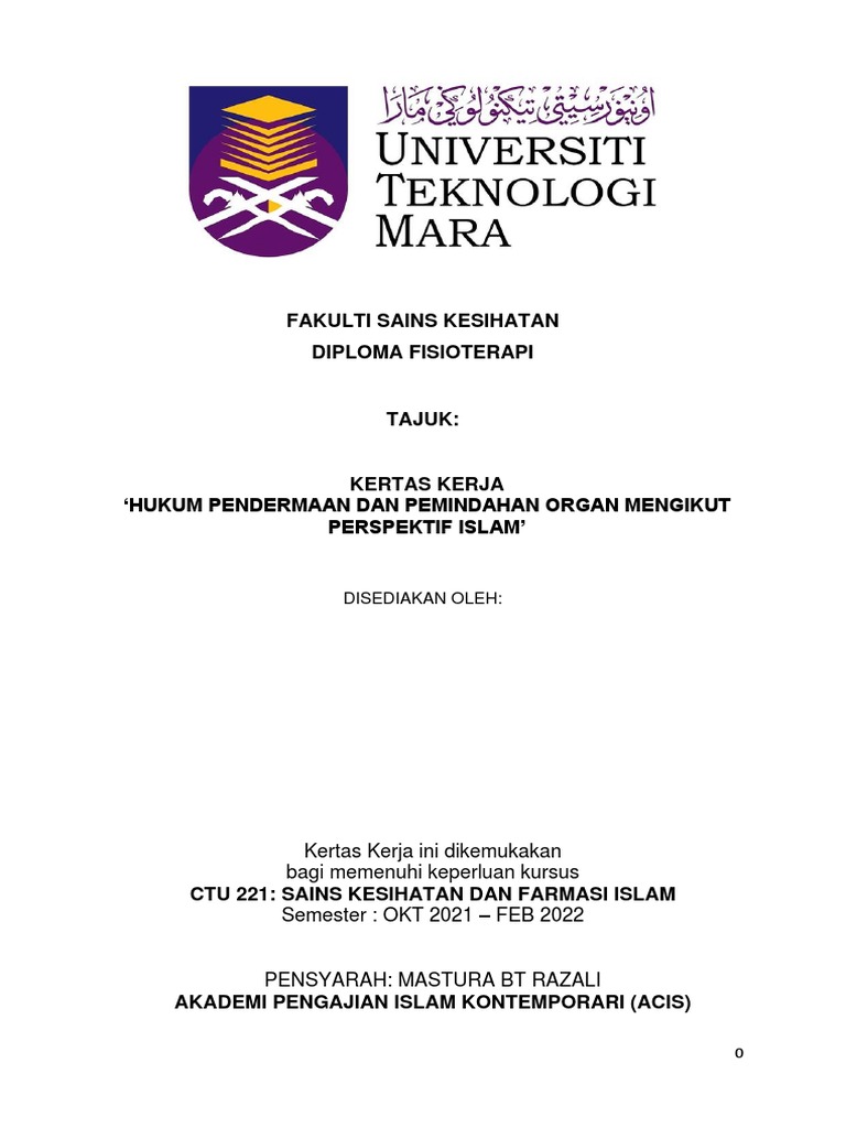 Contoh Kertas Kerja | PDF | Kesehatan Holistik