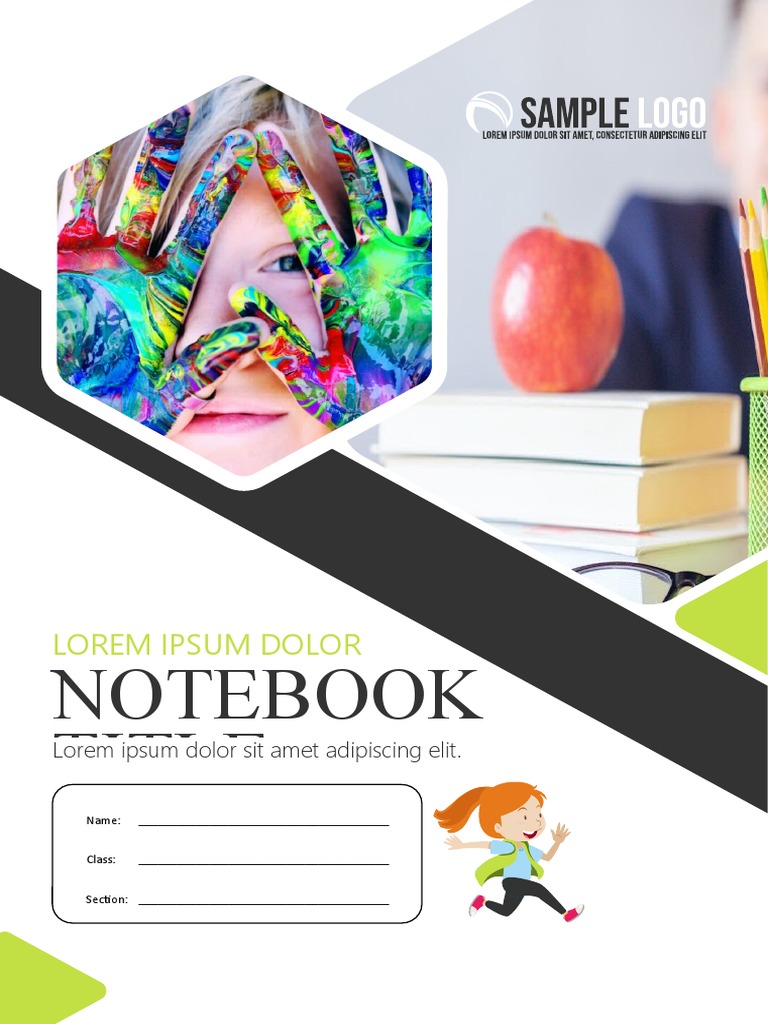 A4 Notebook Cover Page Template | PDF