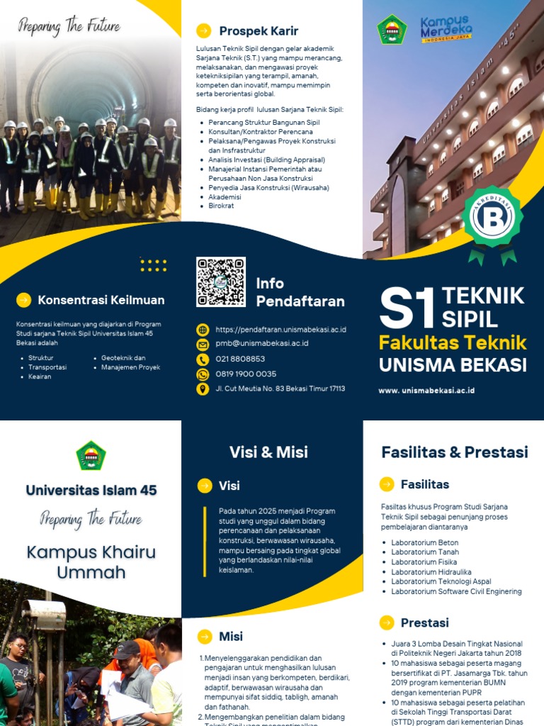 Contoh Brosur S1 Teknik Sipil | PDF