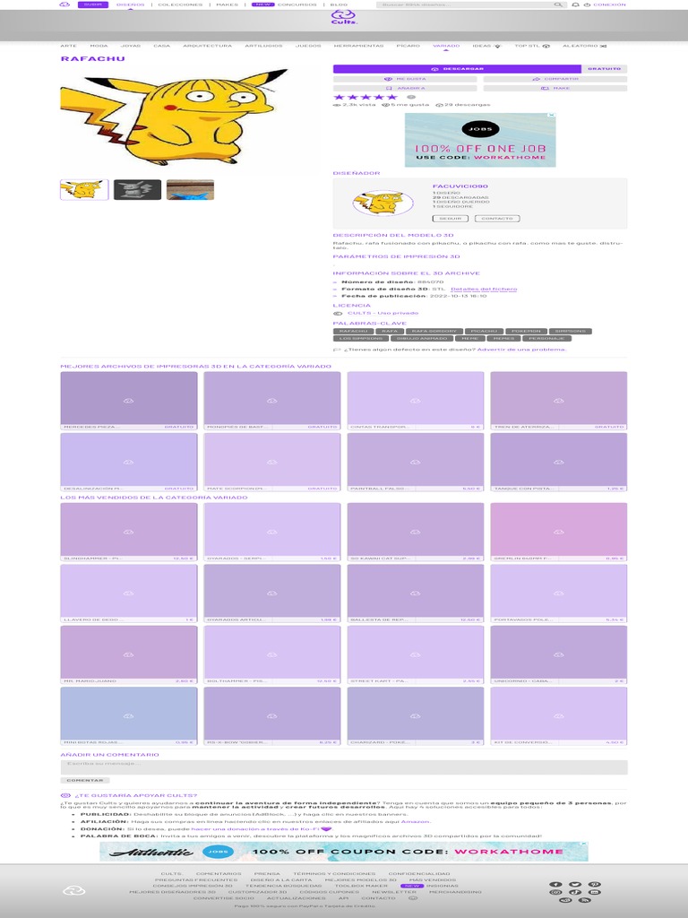 Archivo STL Gratis Rafachu・Diseño de Impresión 3D Para Descargar・Cults ...