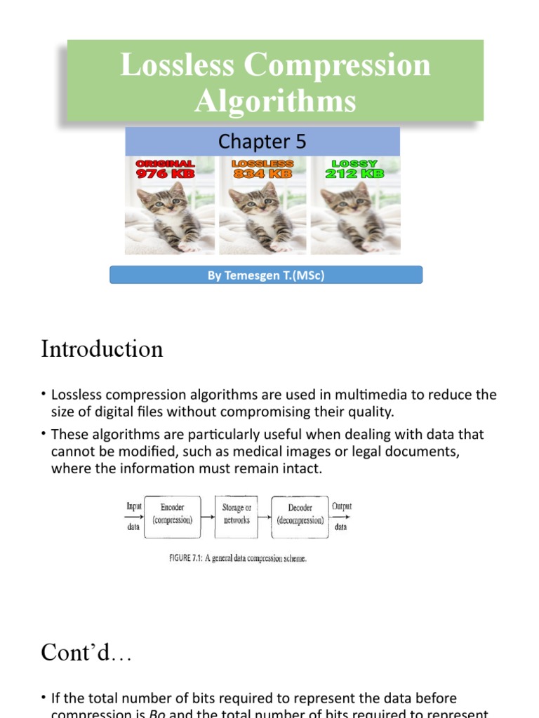 Chapter Five Lossless Compression | PDF | Data Compression | Code Chapter Five Lossless Compression | PDF | Data Compression | Code