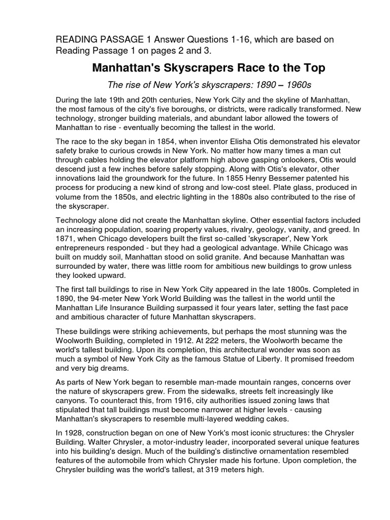 Day 10 Passage 1 | PDF