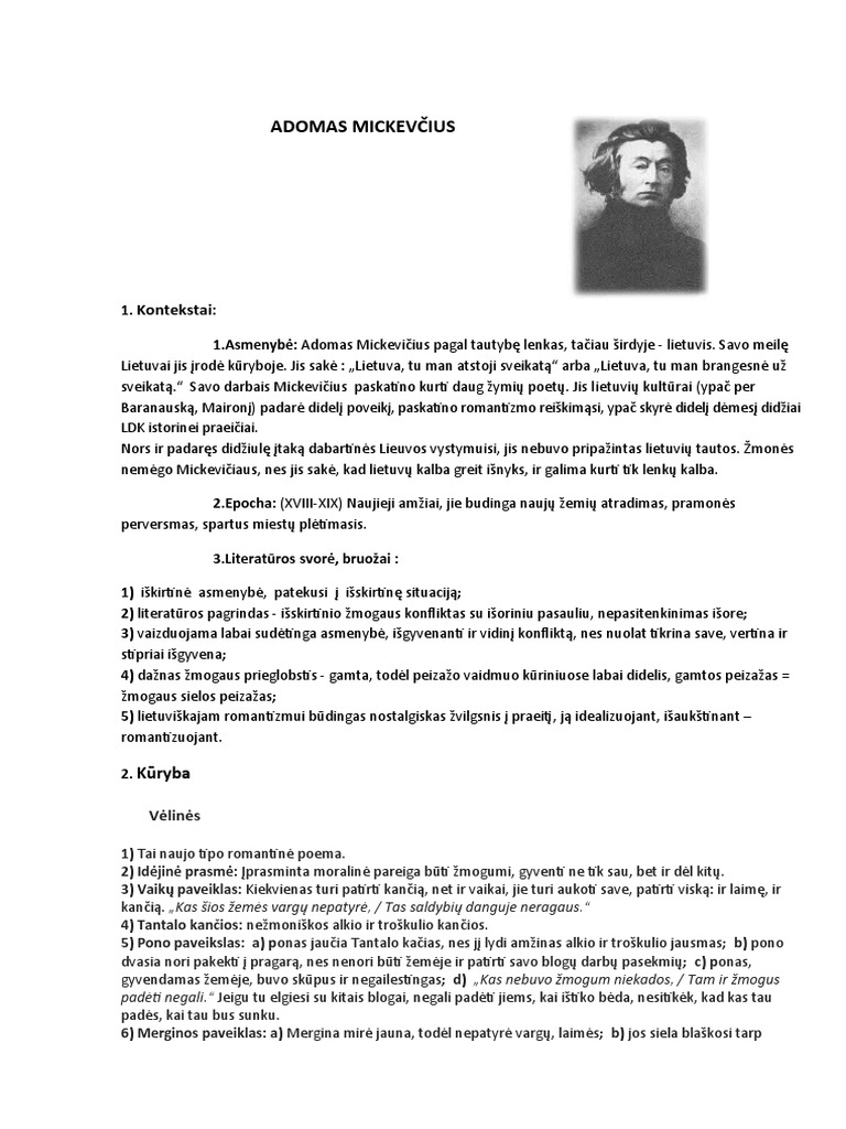 Adomas Mickevcius | PDF