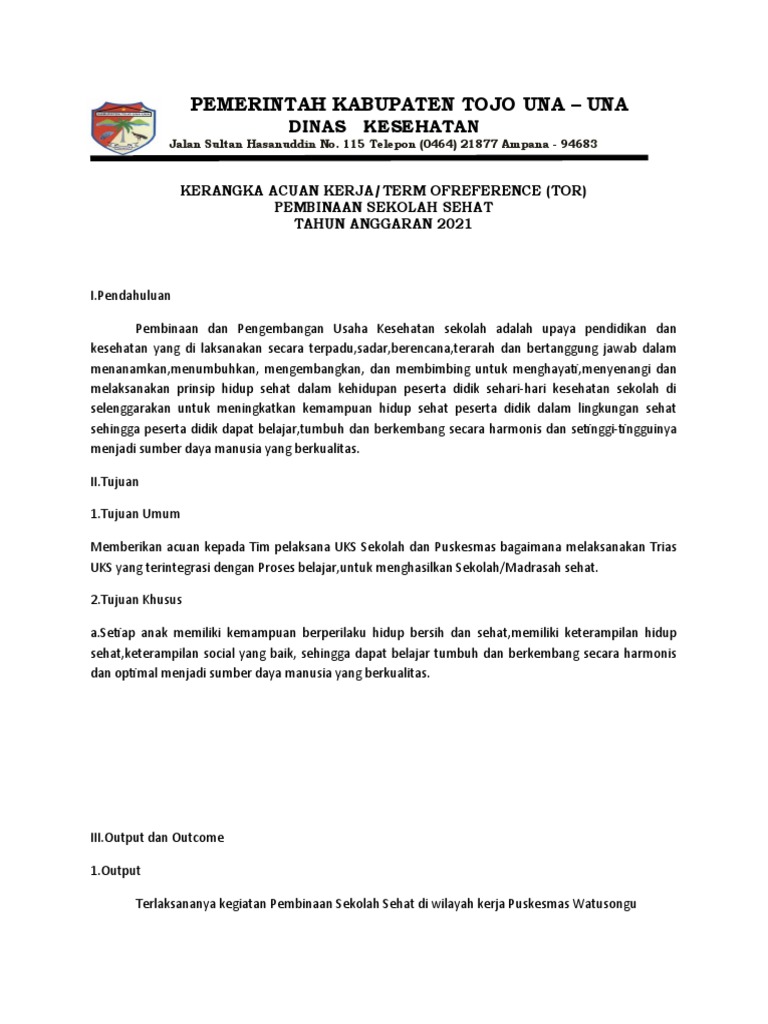 Tor Pembinaan Sekolah | PDF