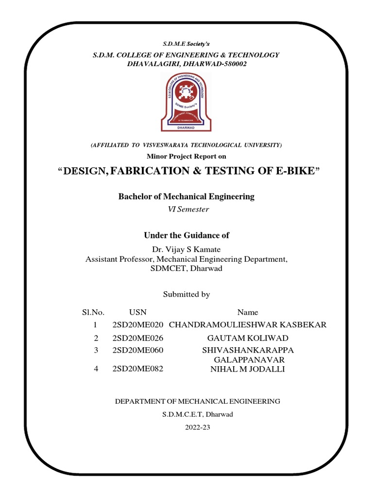 6th Sem Project Report-5 | PDF | Electric Vehicle | Plug In Hybrid