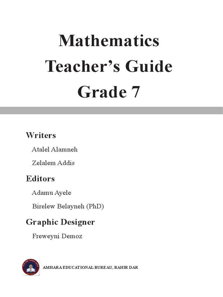 Mathematics Teacher Guide Grade 7 | PDF