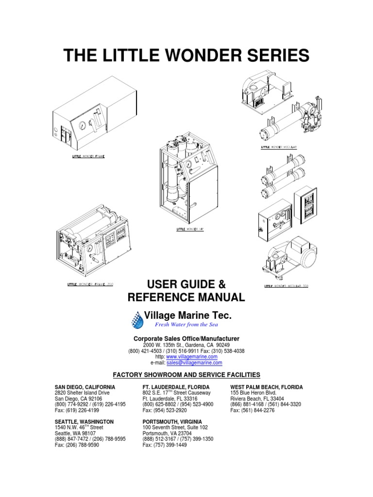 Little Wonder Watermaker User Manual | PDF | Power Supply | Fuse ...