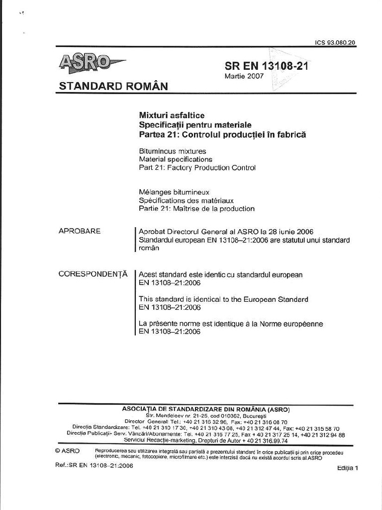 SR en 13108-21 | PDF