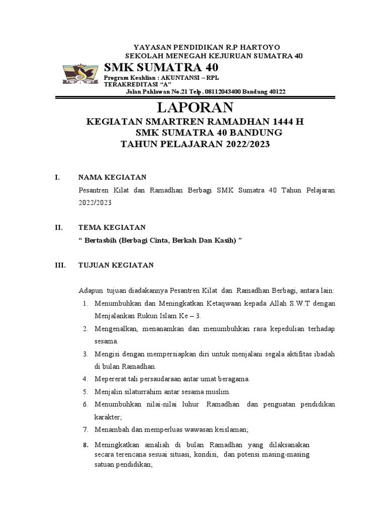 Laporan Smartren 2023 | PDF