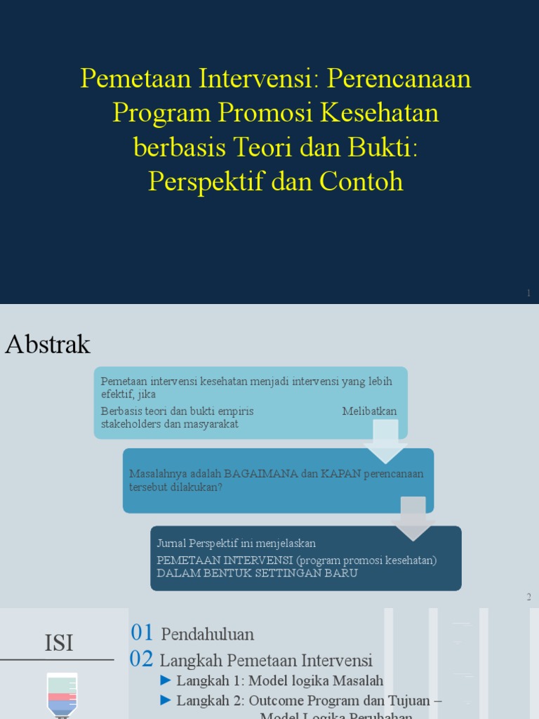 Pemetaan Intervensi | PDF