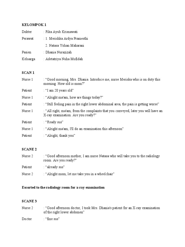 TEKS GROUP 1 - Escorting Patient To Test | PDF | Health Care | Medical ...