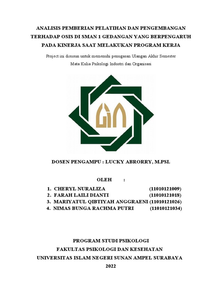 Project Uas Pio 2022 | PDF | Pengembangan Diri