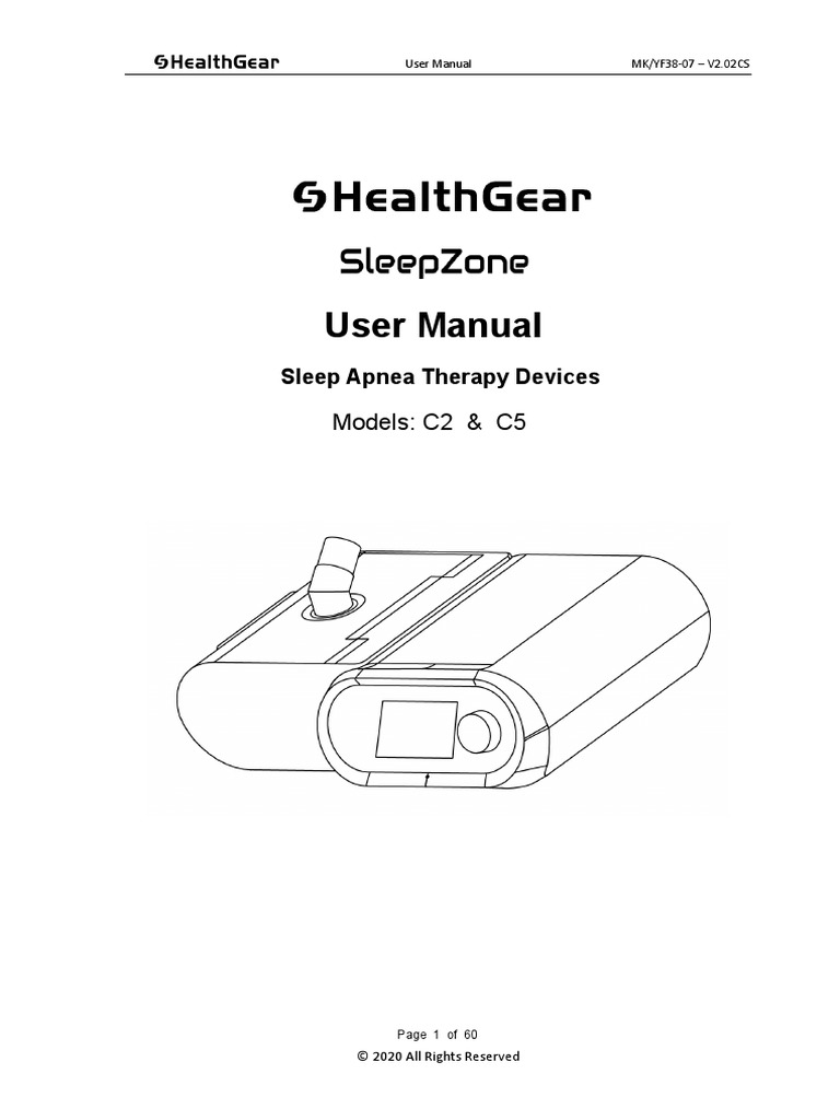 CPAP User Manual for C2 & C5 Models | PDF | Clinical Medicine