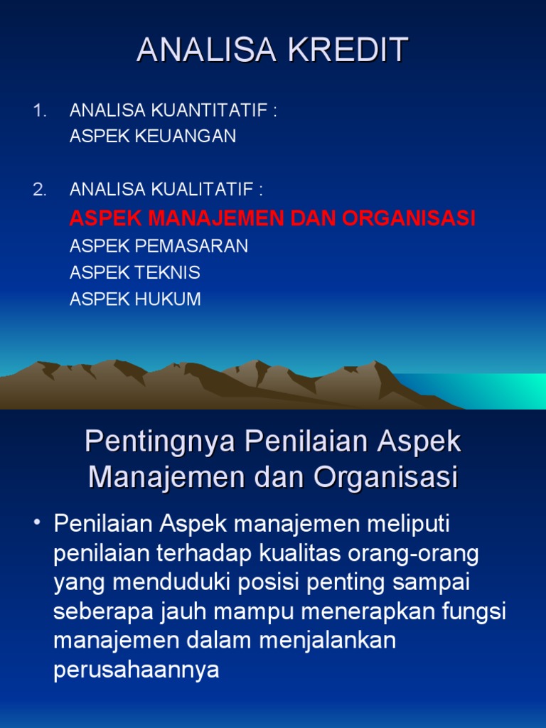 Analisa Kredit | PDF