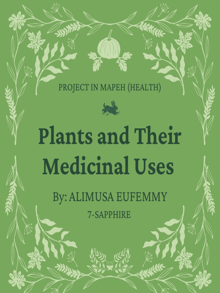 Plants and Their Medicinal Uses | PDF | Clinical Medicine | Medical ...
