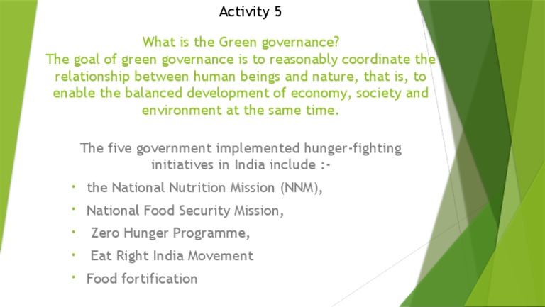 What Is The Green Governance | PDF