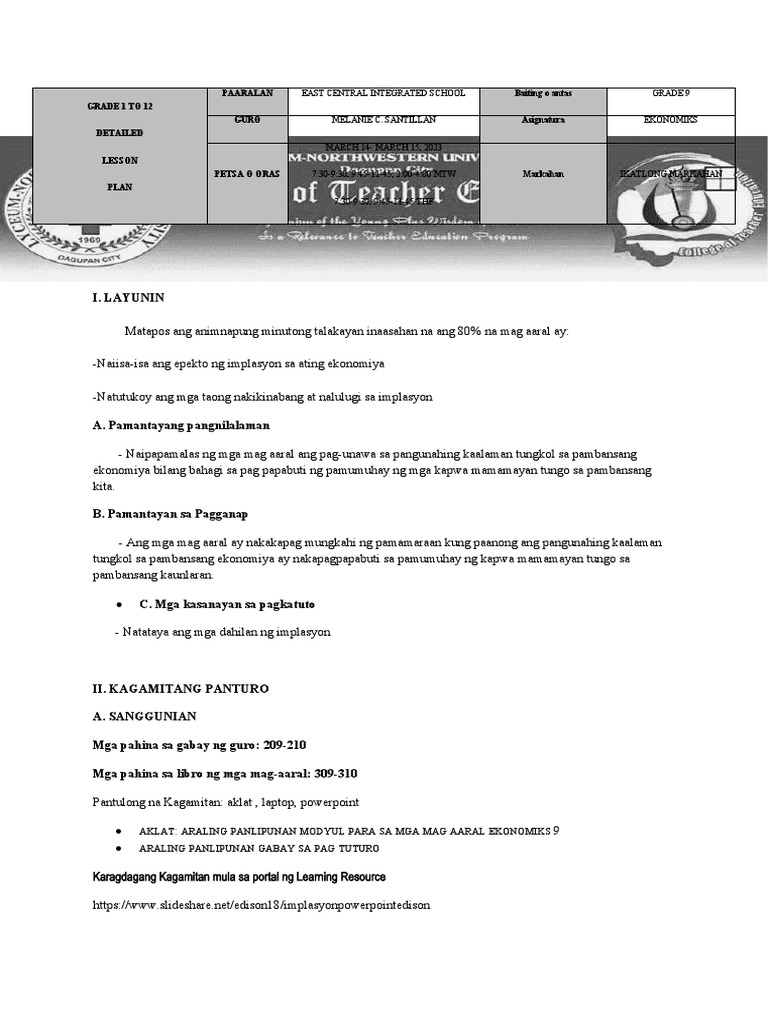 Epekto NG Implasyon | PDF