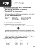Silica Sand MSDS | PDF | Silicon Dioxide | Carcinogen