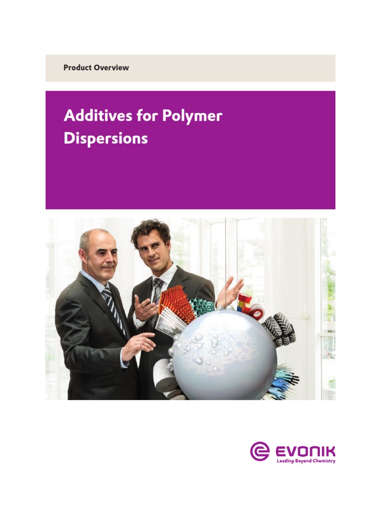 Evonik-Additives For The Production of Polymeric Dispersion-Güncel ...