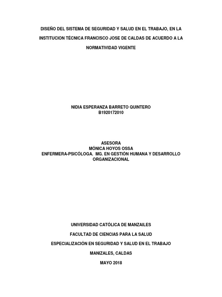 Modelo Ssst | PDF | Seguridad y salud ocupacional | Valores