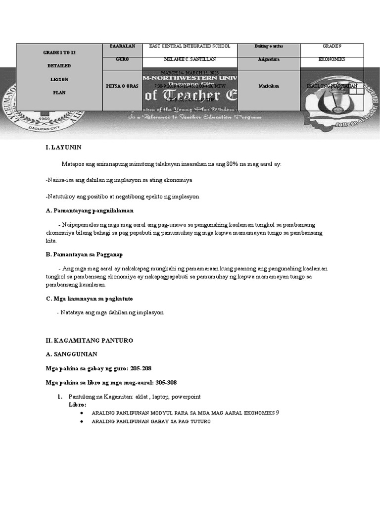 Dahilan NG Implasyon | PDF