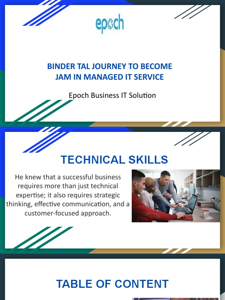 Binder Tal Journey To Become Jam in Managed It Service | PDF