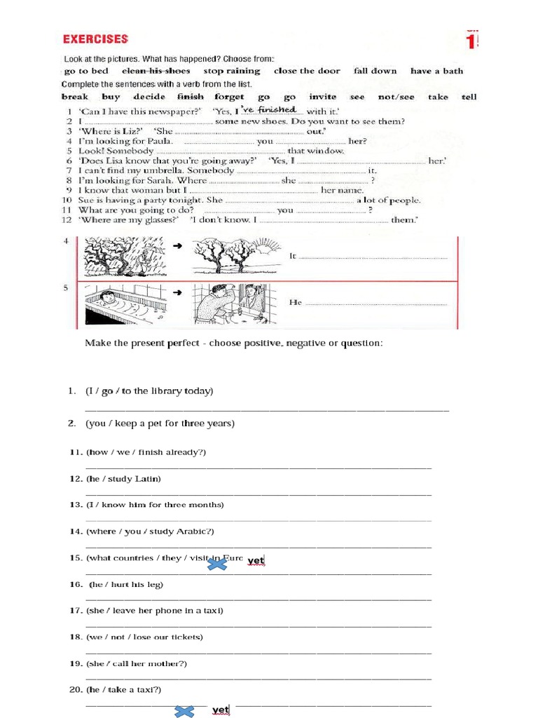 Present Perfect Exercises Unit 2 | PDF
