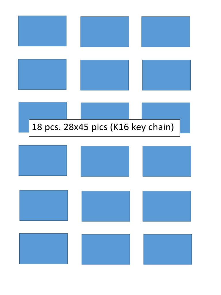 Keychain Picture - Template | PDF
