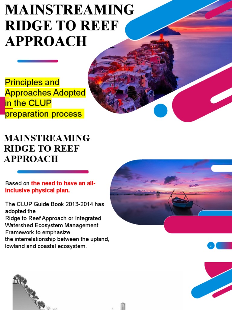 Mainstreaming Ridge To Reef Approach | PDF | Coral Reef | Natural ...
