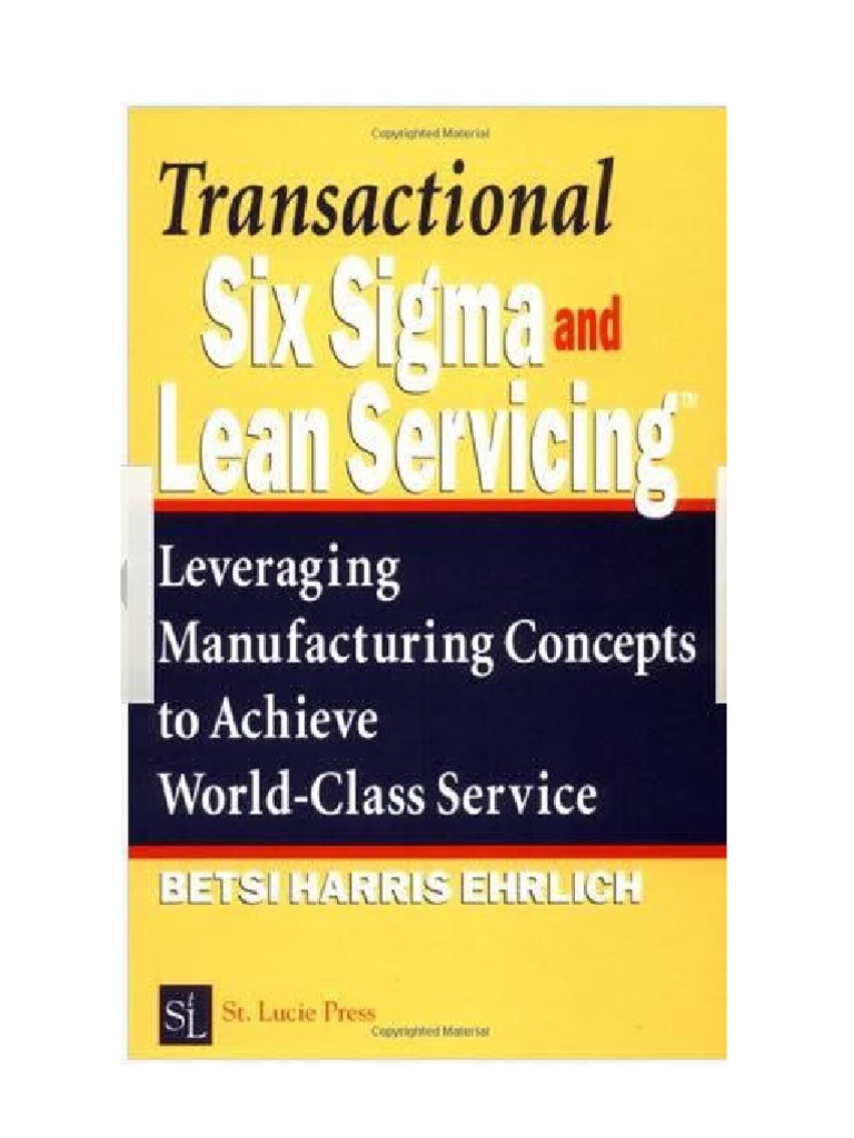 Six Sigma Pdf Six Sigma Lean Manufacturing