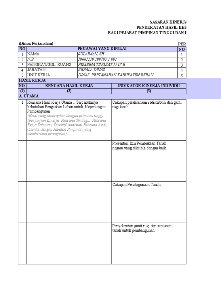 1, Form SKP JPT (Kuantitatif) | PDF