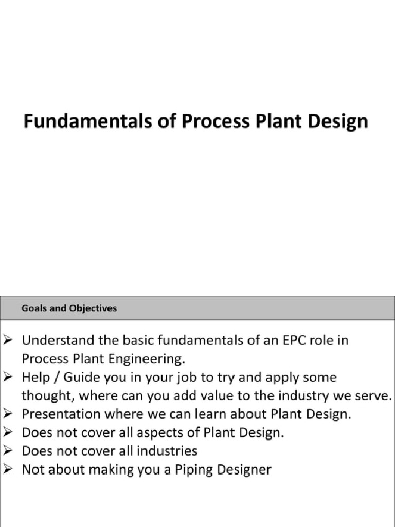 Fundamental of Plant Design | PDF