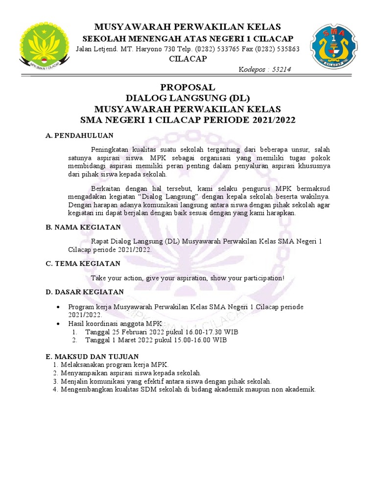 Proposal Dialog Langsung 22 Neww | PDF