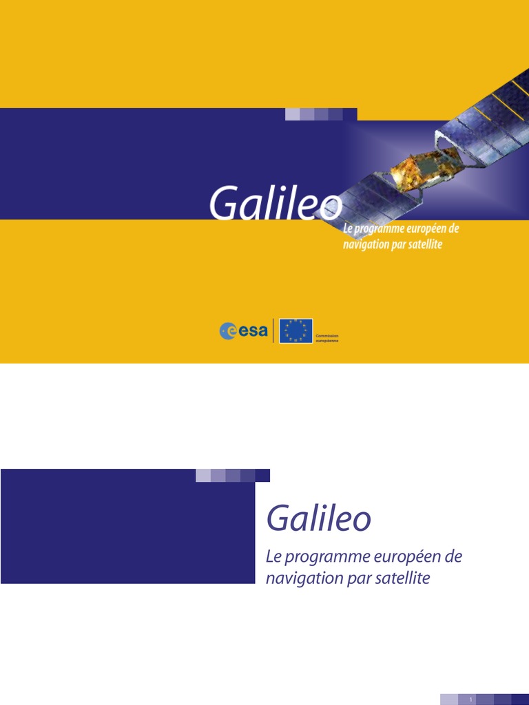 Galileo Presentation | PDF | Système de positionnement global | Satellite