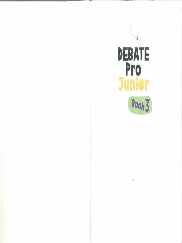 Debate Pro Junior 3 | PDF