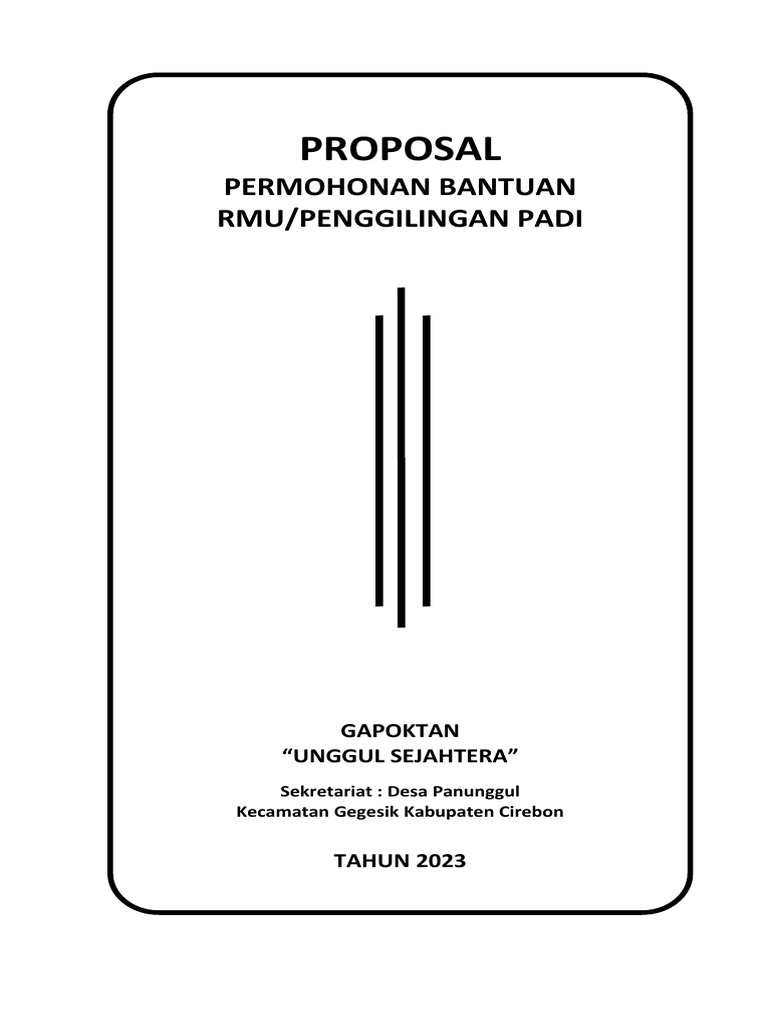 Proposal Rmu Penggilingan Padi | PDF