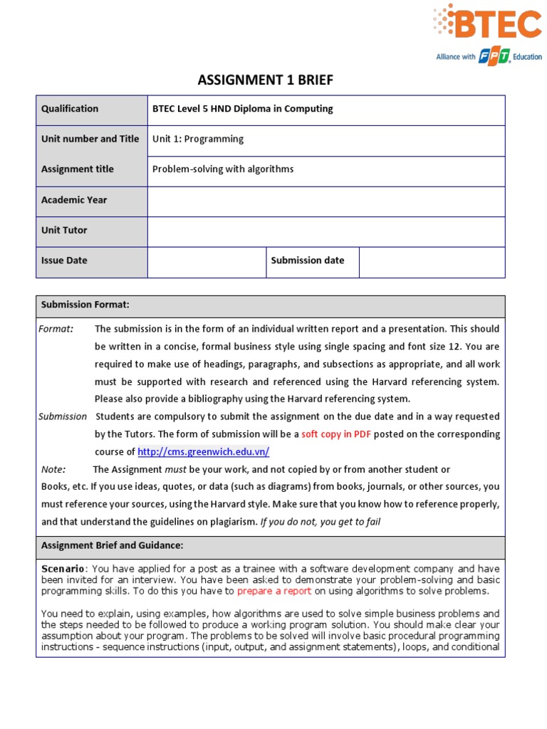 Asm1 Programing Download Free Pdf Algorithms Programming 