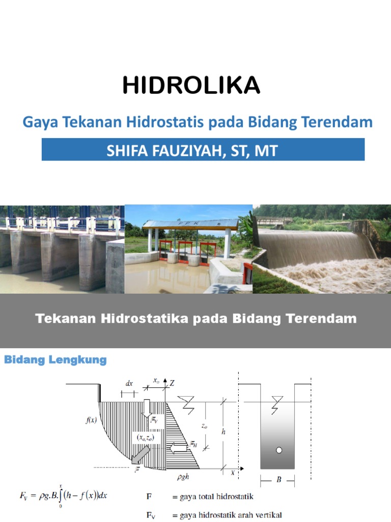 Pertemuan 4 - Hidrostatika Pada Bidang Lengkung | PDF