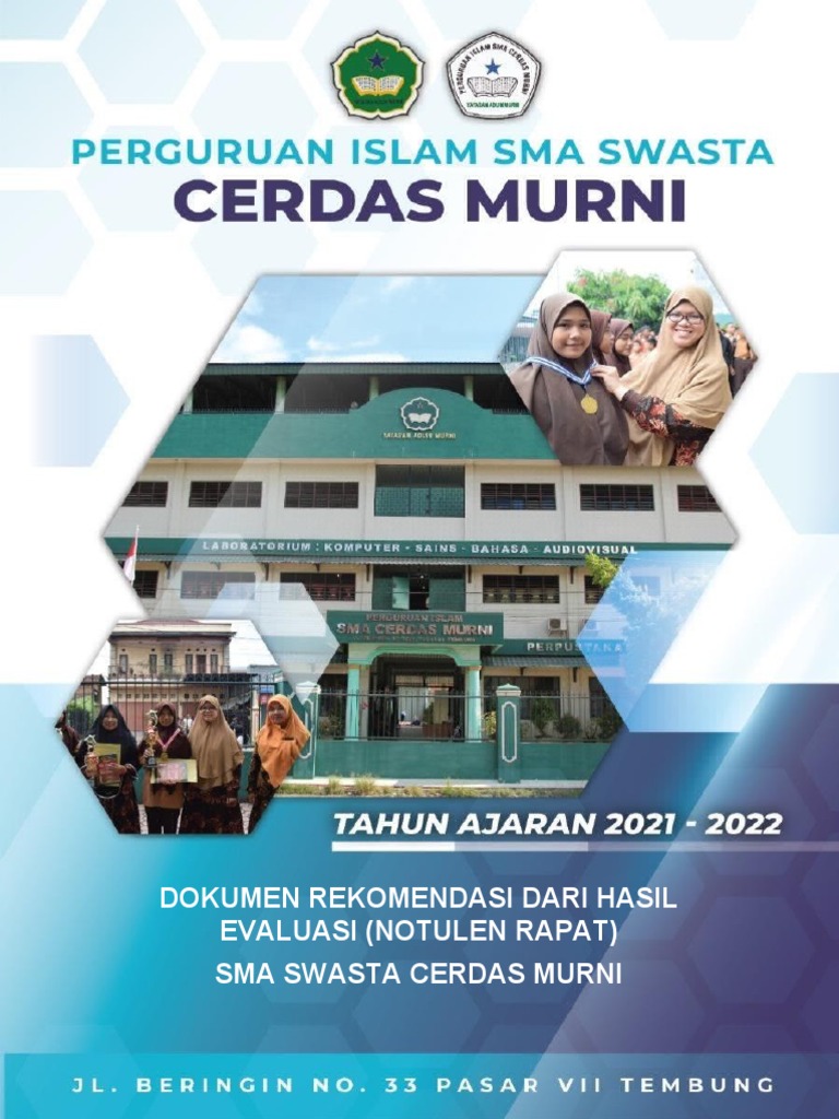 Dokumen Rekomendasi Dari Hasil Evaluasi (Notulen Rapat) Sma Swasta ...
