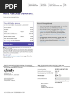 Xfinity Bill Summary for December 2023 | PDF | Service Industries