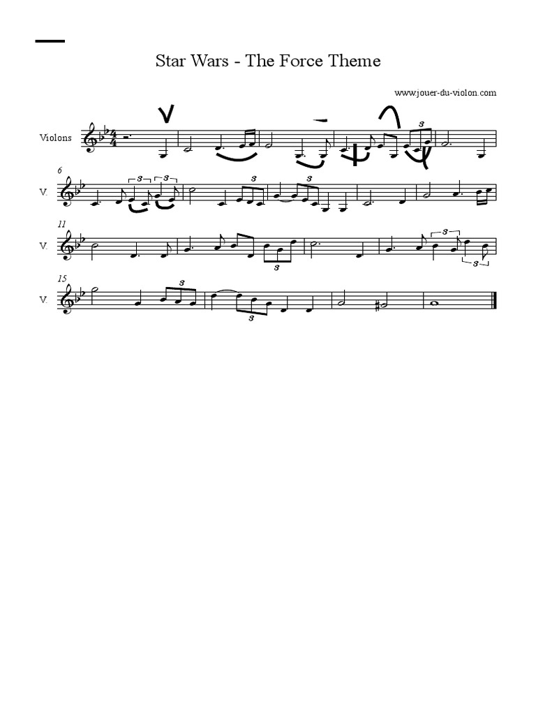 Star-Wars-The-Force-Theme in G | PDF