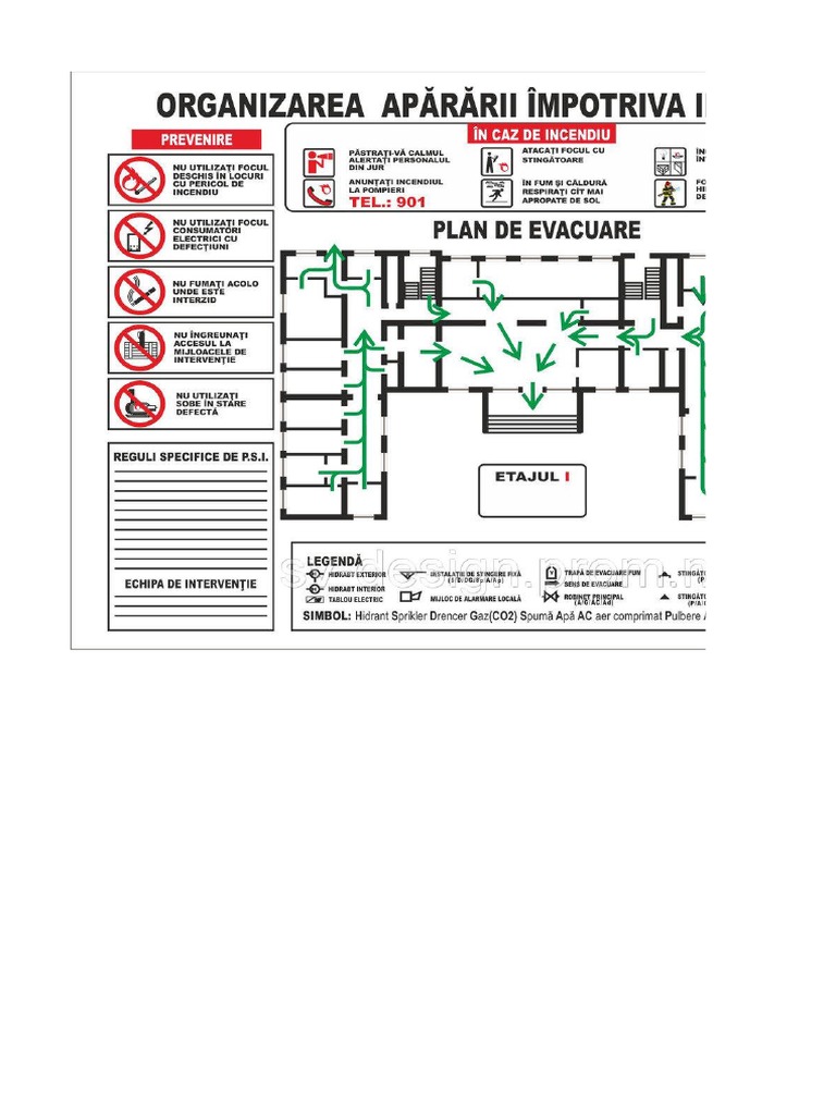 Exemplu Plan Incendiu | PDF