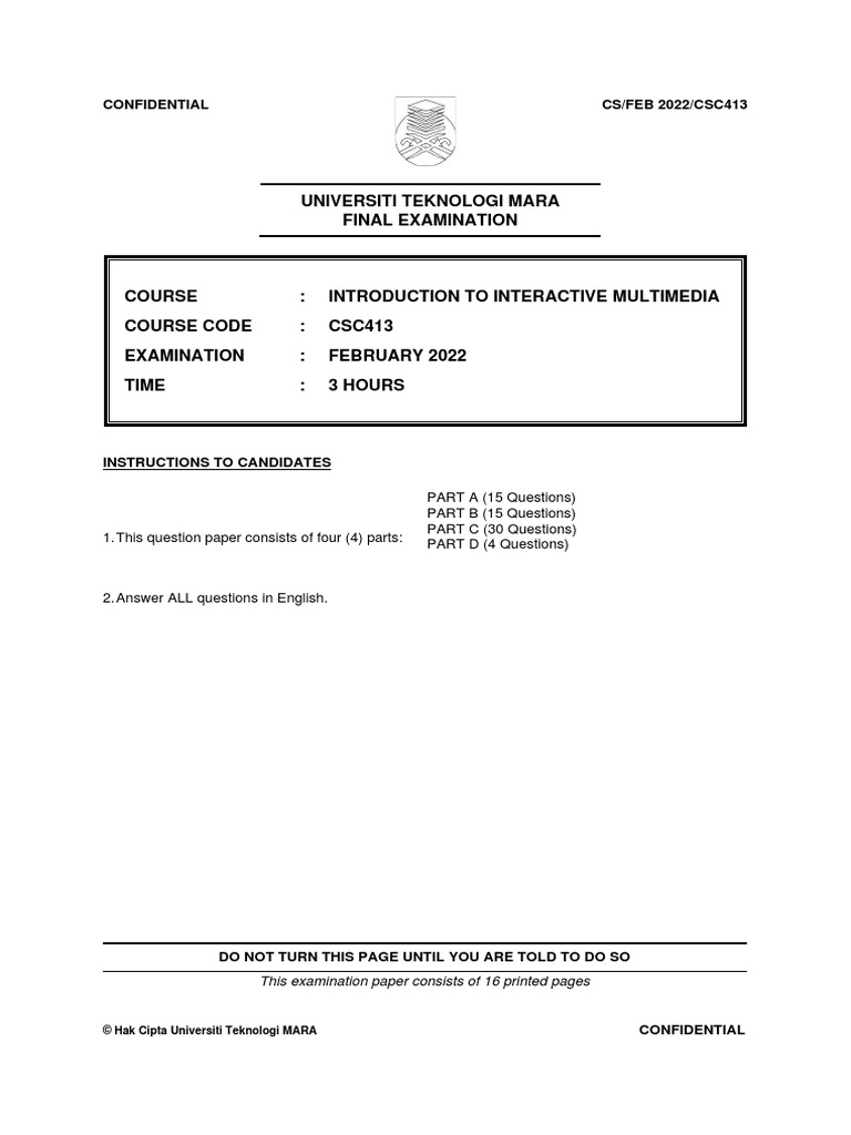 Faculty - Computer Sciences and Mathematic - 2022 - Session 1 - Degree - CSC413 | PDF ...