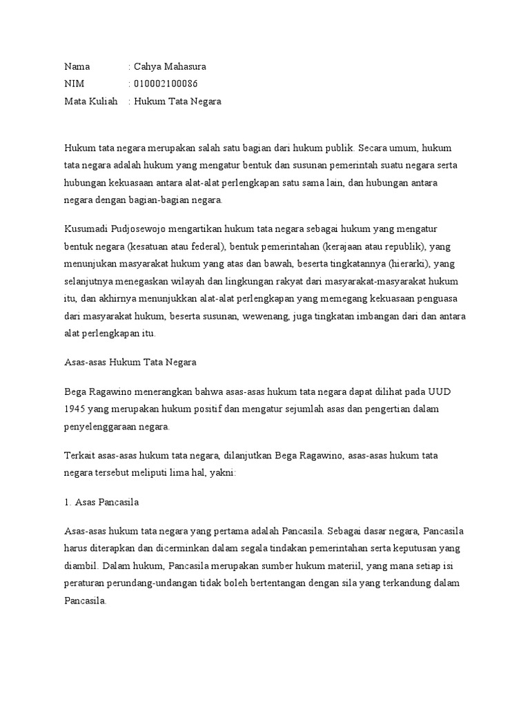 Cahya Mahasura - 010002100086 - Tugas Asas HTN | PDF