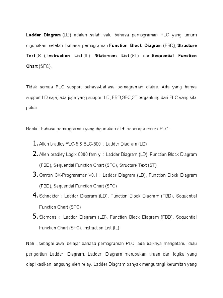 Ladder Diagram | PDF