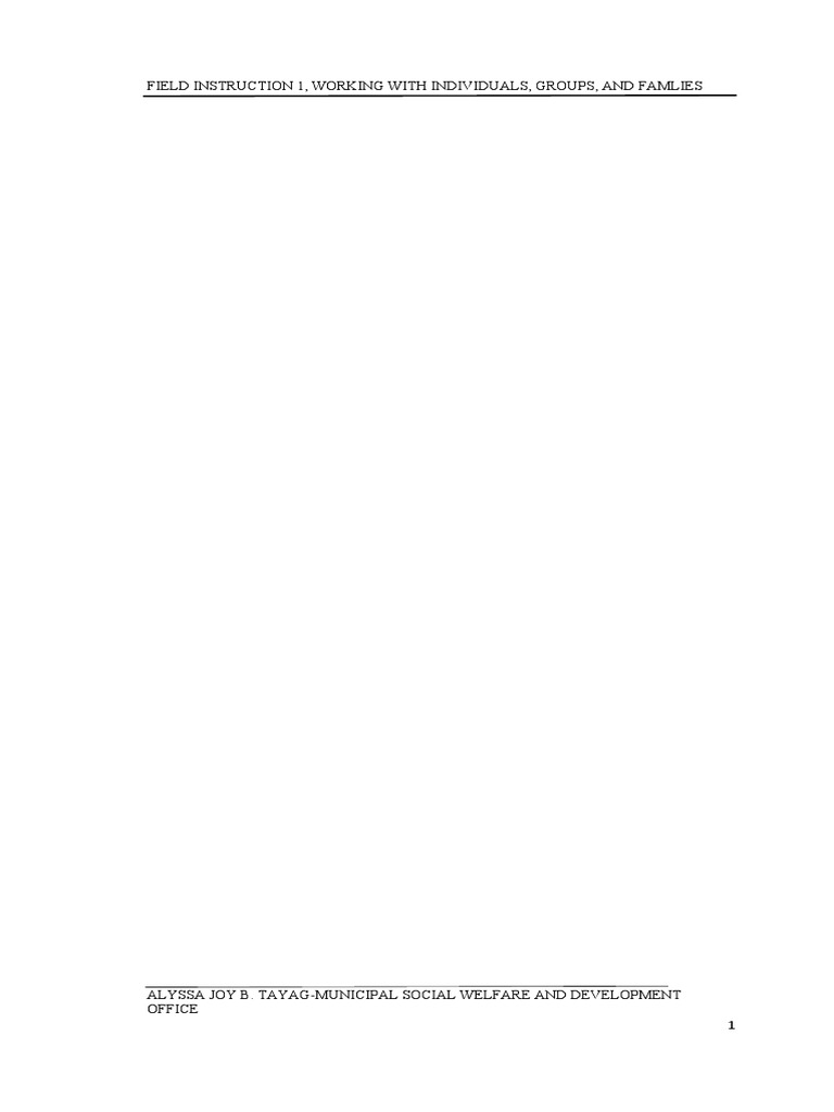 Field Instruction: Social Work Practices | PDF | Social Work