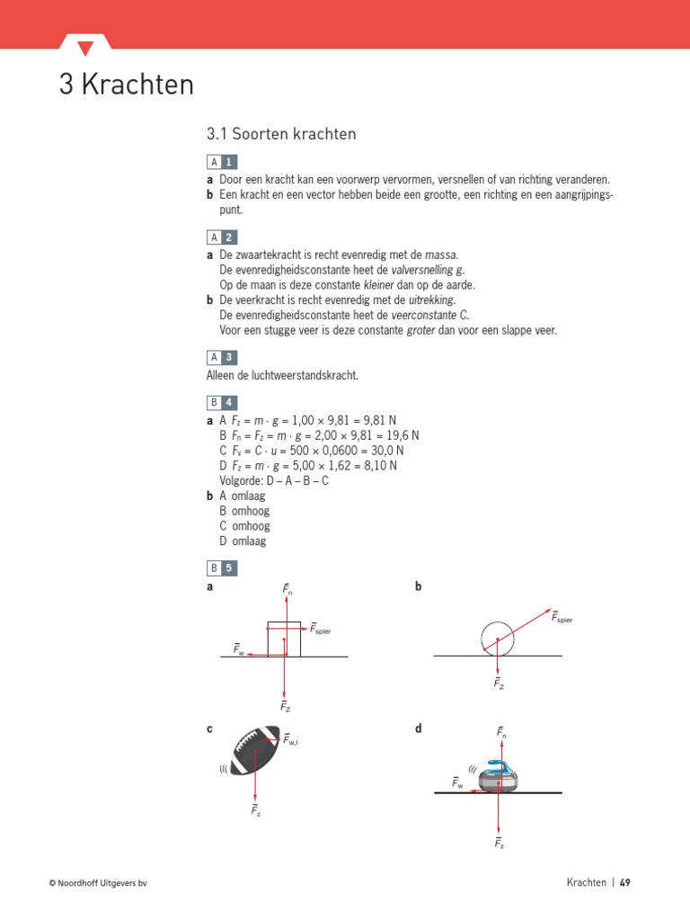 Overal Natuurkunde 4v h03 Uitwerkingen Flex | PDF