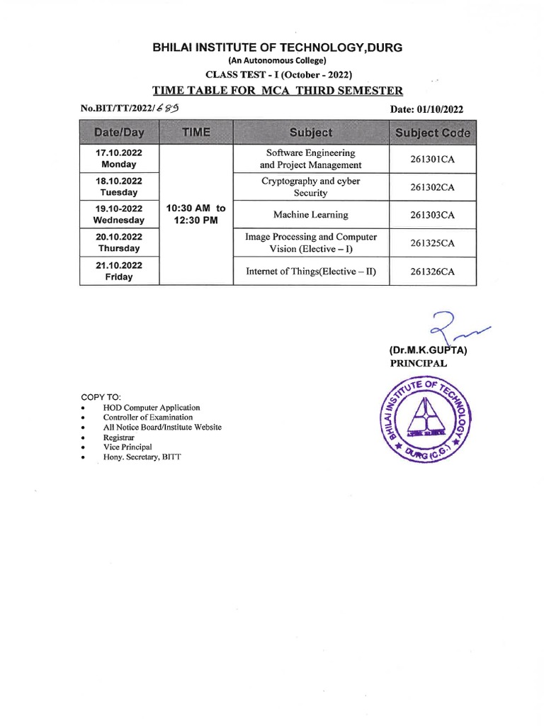 Class Test I Mca 3rd Semester Pdf 