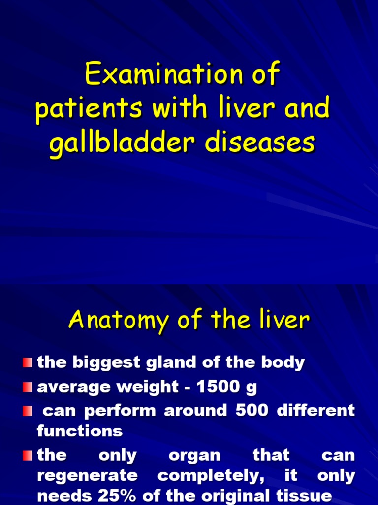 Liver Examination - Engl | PDF | Liver | Abdomen